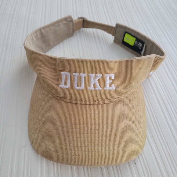 Nike | Accessories | Nike Tan Visor With Embroidered Duke Logo | Poshmark